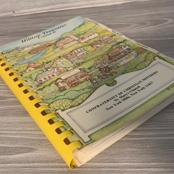 Other | Vintage Spiral Bound Cookbook Recipe Book Hilltop Treasures ...